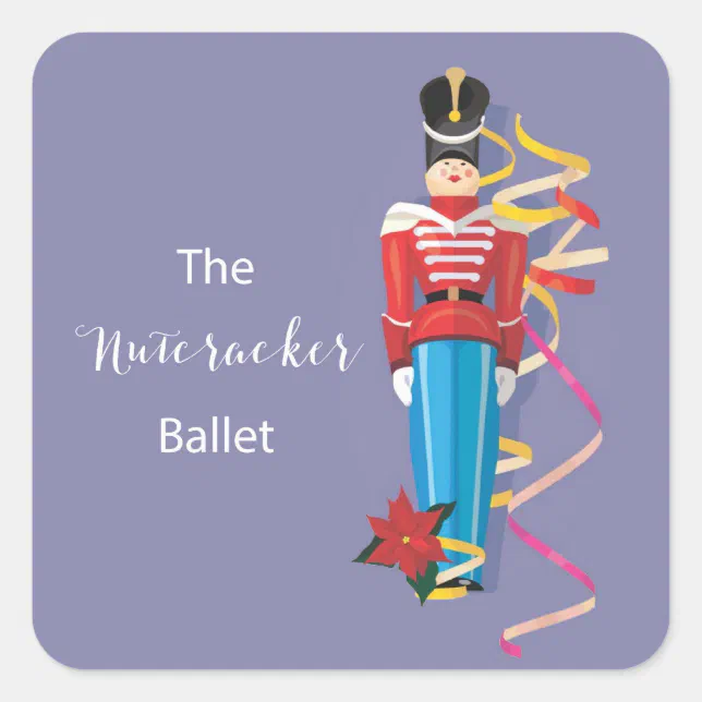 Nutcracker Dance Ballet Performance Congratulation Square Sticker | Zazzle
