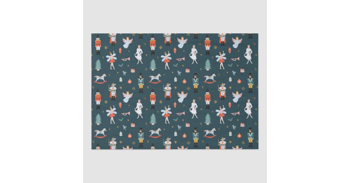 Nutcracker Folk Art Tissue Paper | Zazzle
