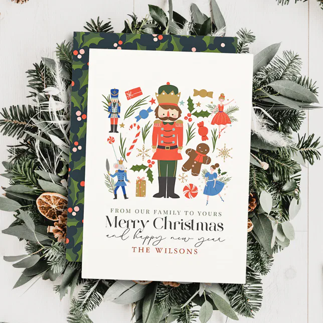 Nutcracker Holiday Card | Zazzle