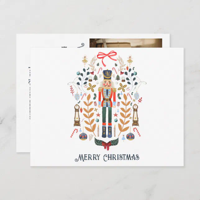 Nutcracker Holiday Photo Christmas Card | Zazzle