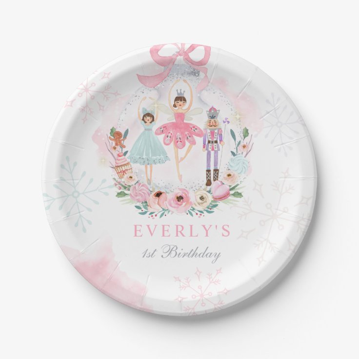 Nutcracker Land Of Sweet Birthday Party Decor Paper Plates | Zazzle