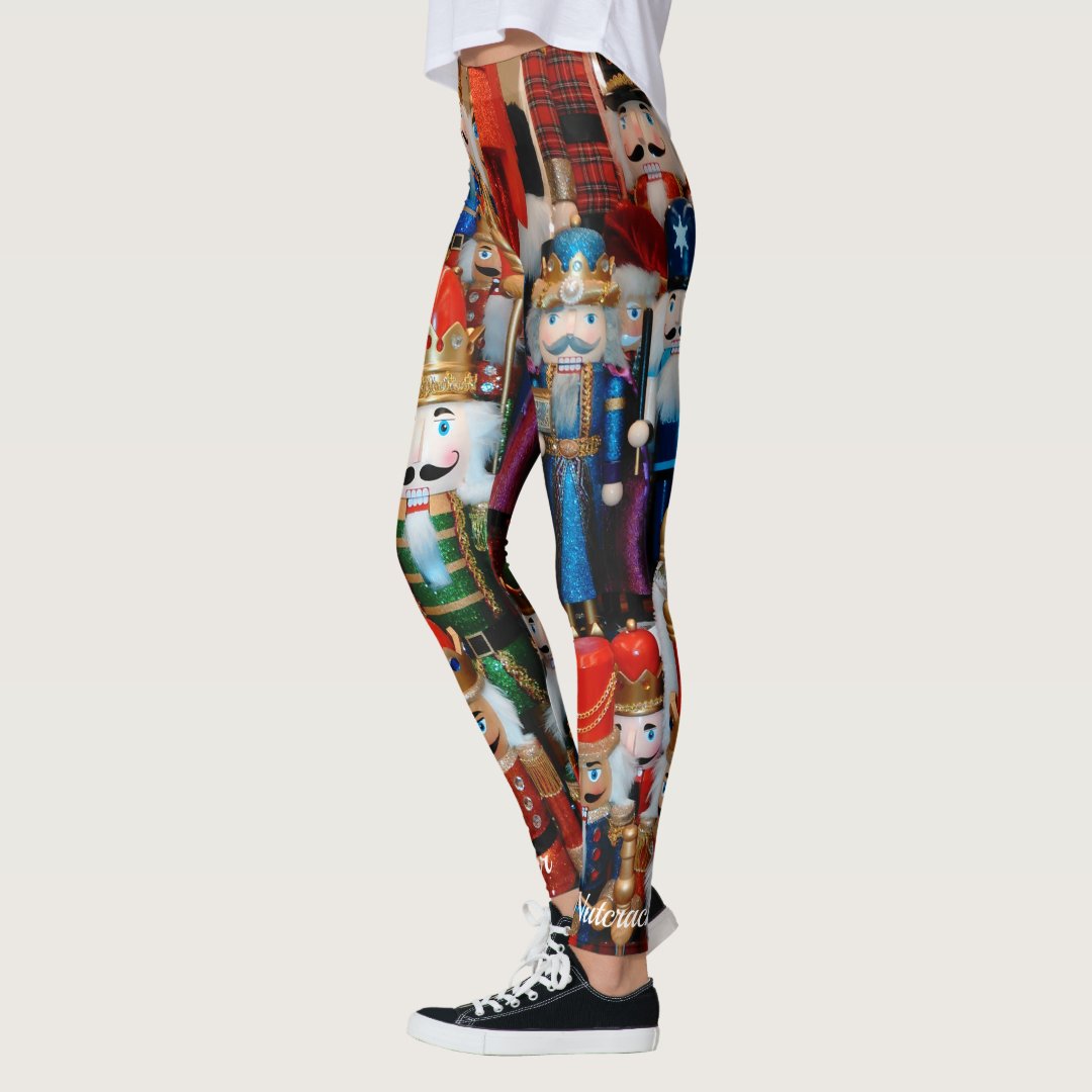 Nutcracker Leggings Christmas Running Tights | Zazzle