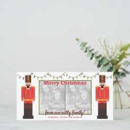 Nutcracker-Nutty Family-Photocard Template | Zazzle