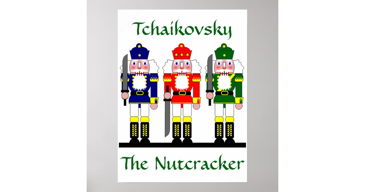 Nutcracker Personalized Christmas Ballet Gift Poster | Zazzle