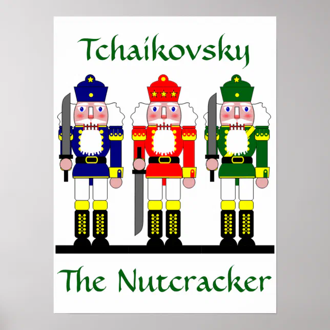 Nutcracker Personalized Christmas Ballet Gift Poster | Zazzle