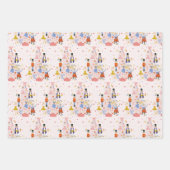 Nutcracker Pink Christmas Tree Holiday Wrapping Paper Sheets | Zazzle