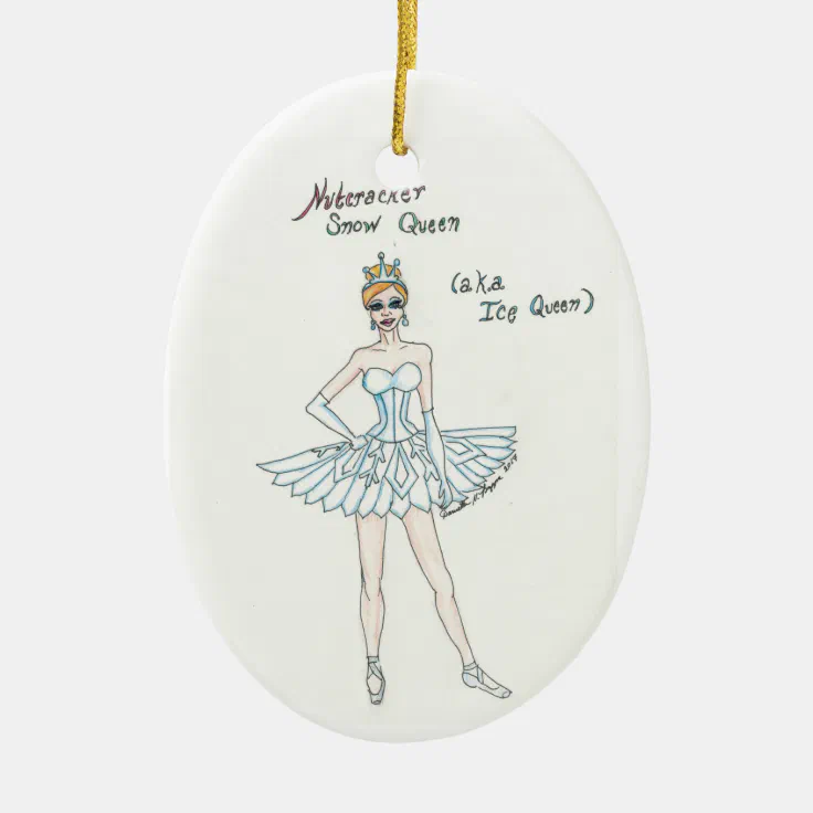Nutcracker Snow Queen Ornament | Zazzle