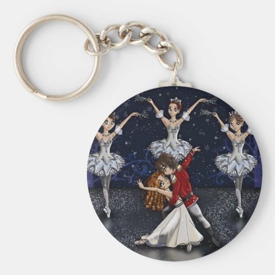 Nutcracker Snowflakes Keychain | Zazzle.com