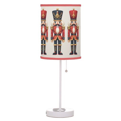 Nutcracker Soldiers Christmas Table Lamp | Zazzle