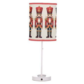 Nutcracker Soldiers Christmas Table Lamp | Zazzle