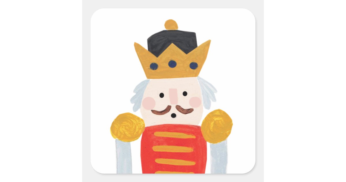 Nutcracker Square Sticker | Zazzle