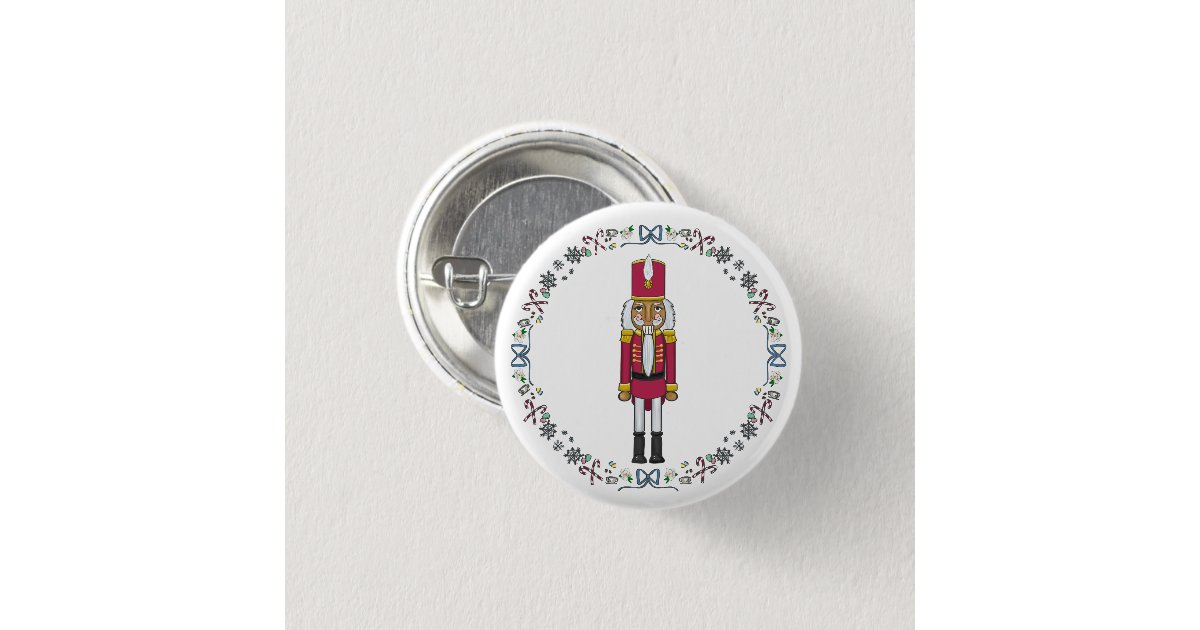 Nutcracker Sweet Nutcracker Prince Christmas Button | Zazzle