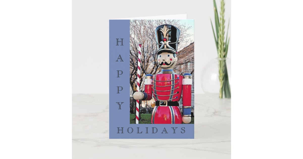 NUTCRACKER/TOY SOLDIER CHRISTMAS CARD | Zazzle