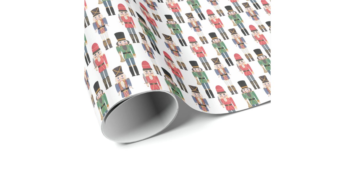 Nutcracker Traditional Family Christmas Holidays Wrapping Paper | Zazzle