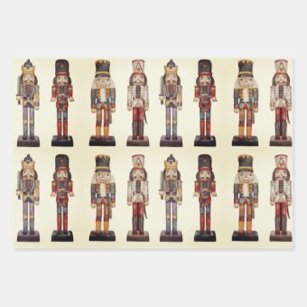 Nutcracker Trio Christmas Wrapping Paper Sheet | Zazzle