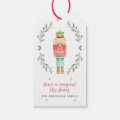 Nutcracker watercolor botanical cute Christmas Gift Tags | Zazzle