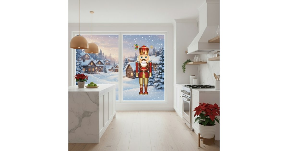 Nutcracker Window Cling | Zazzle