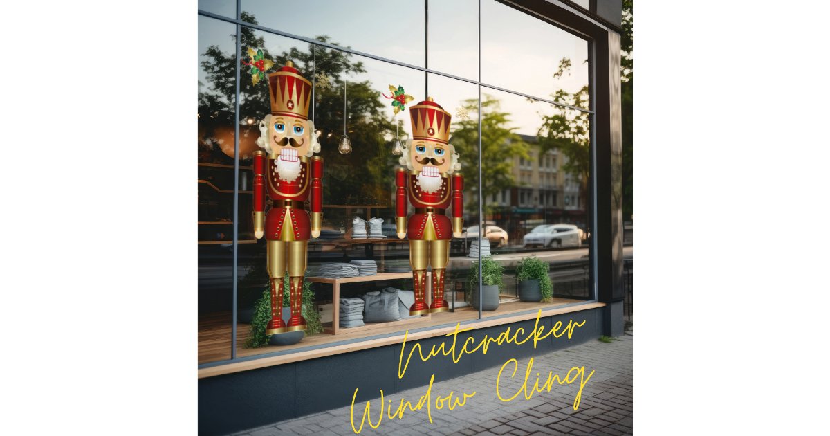 Nutcracker Window Cling | Zazzle