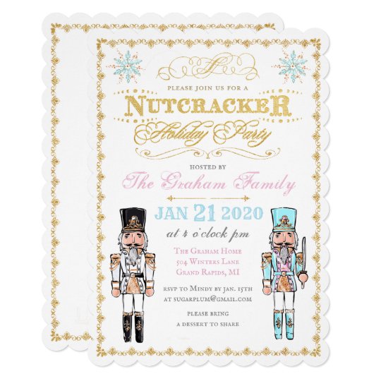 Nutcracker Winter Holiday Party Invitation | Zazzle.com
