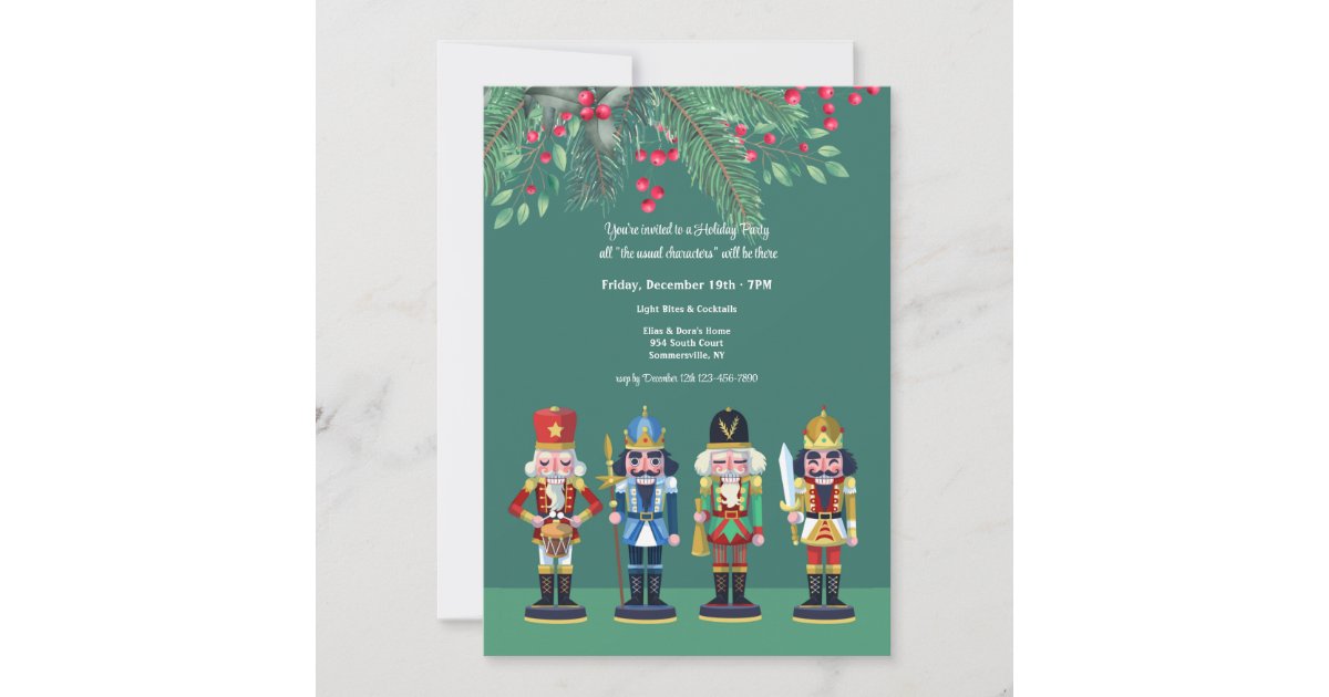 Nutcrackers Christmas Greeting Card | Zazzle