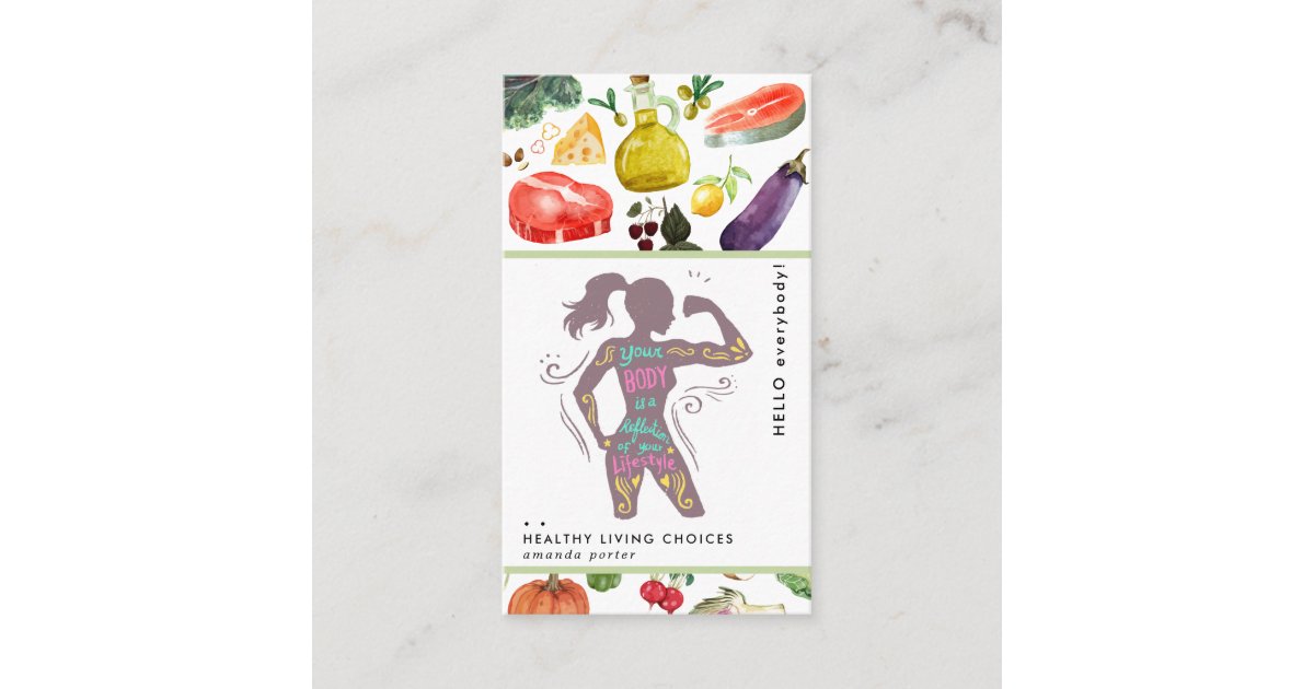 Nutrition Business Card | Zazzle