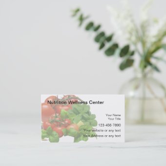 Nutrition Business Cards | Zazzle