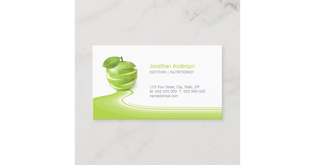 Nutritionist Healthy Eating Diet business card | Zazzle Nutritionist Healthy Eating Diet business card | Zazzle