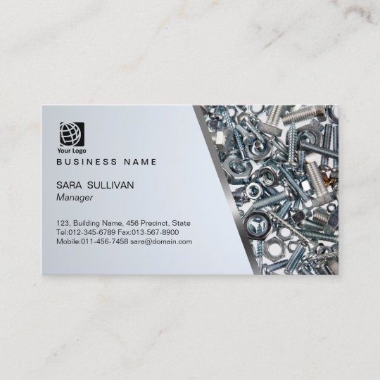 Nuts and Bolts Hardware Supplies Business Card | Zazzle.com