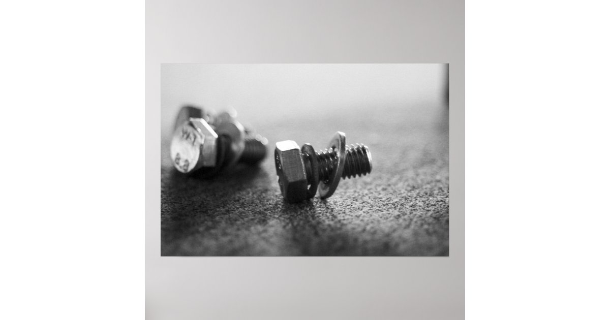 Nuts and Bolts Poster | Zazzle