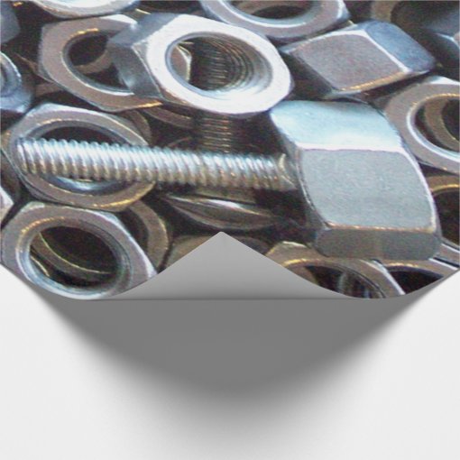 Nuts and Bolts Wrapping Paper | Zazzle