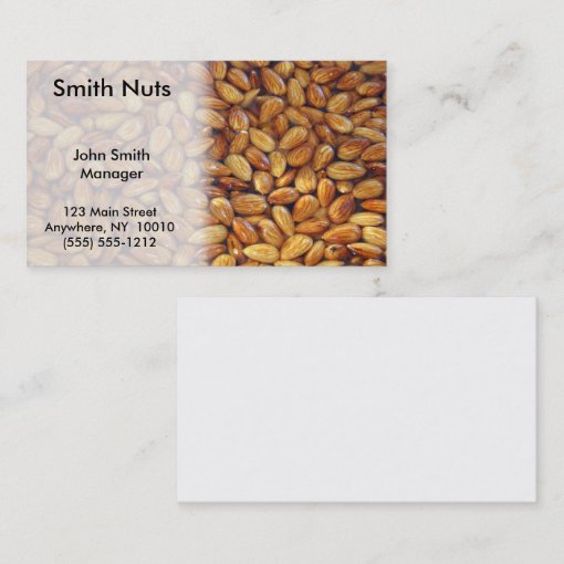 Nuts Business Card | Zazzle