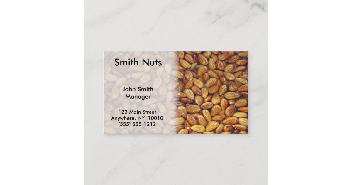 Nuts Business Card | Zazzle