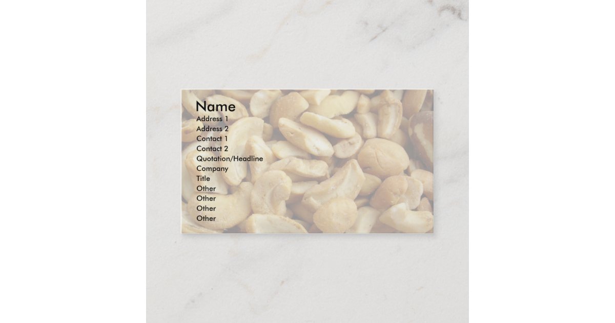 Nuts Business Cards 002 | Zazzle