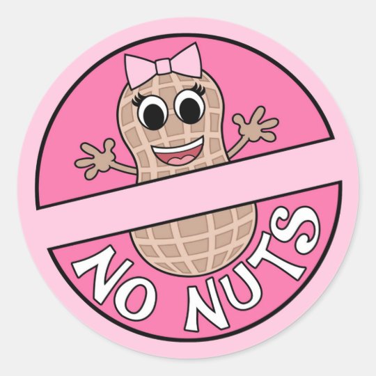 Nuts or No Nuts gender reveal stickers | Zazzle.com