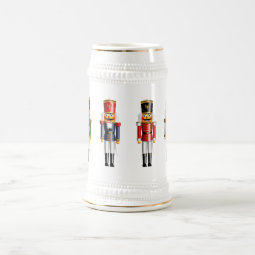 Nutty Nutcrackers Toy Soldiers Army Beer Stein | Zazzle