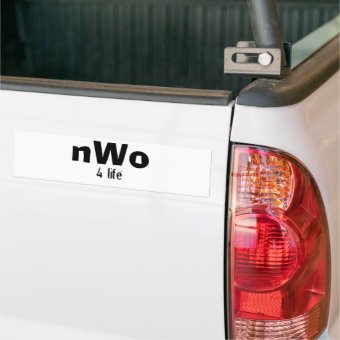 nWo, 4 life Bumper Sticker | Zazzle