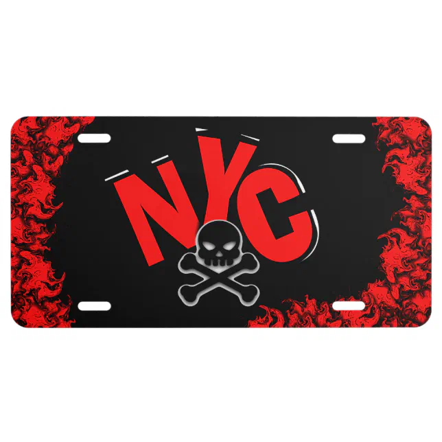 NYC Aluminum License Plate | Zazzle