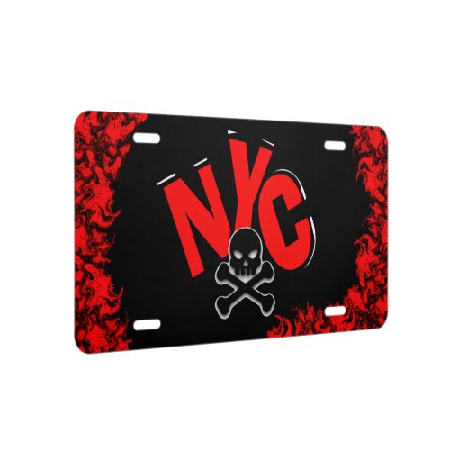 NYC Aluminum License Plate | Zazzle