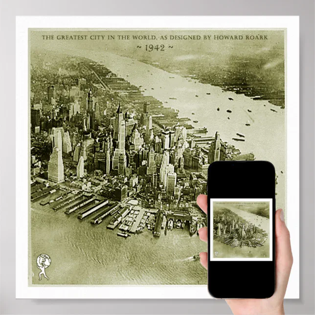NYC, as designed by Howard Roark Poster | Zazzle