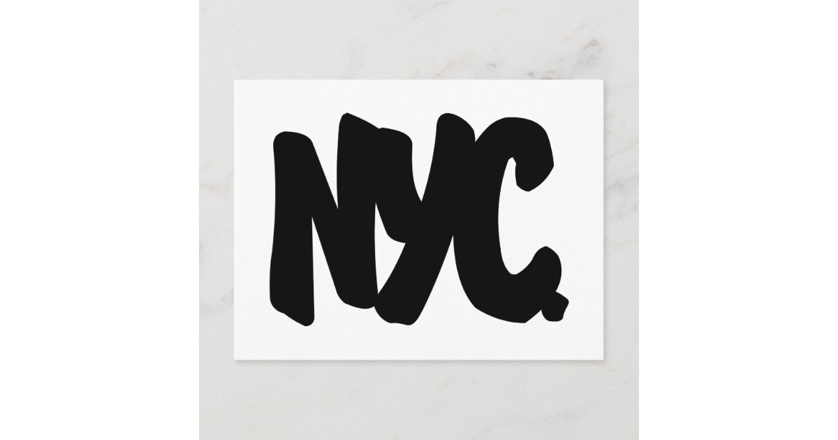 NYC Letters Postcard | Zazzle