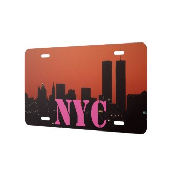 NYC New York City Aluminum License Plate | Zazzle