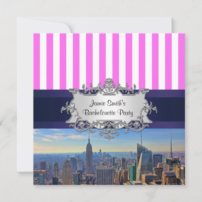 NYC Skyline B2 Bachelorette Party Invitation | Zazzle.com