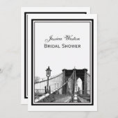 NYC Skyline Brooklyn Bridge #2 Bridal Shower Invitation | Zazzle