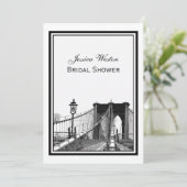 NYC Skyline Brooklyn Bridge #2 Bridal Shower Invitation | Zazzle