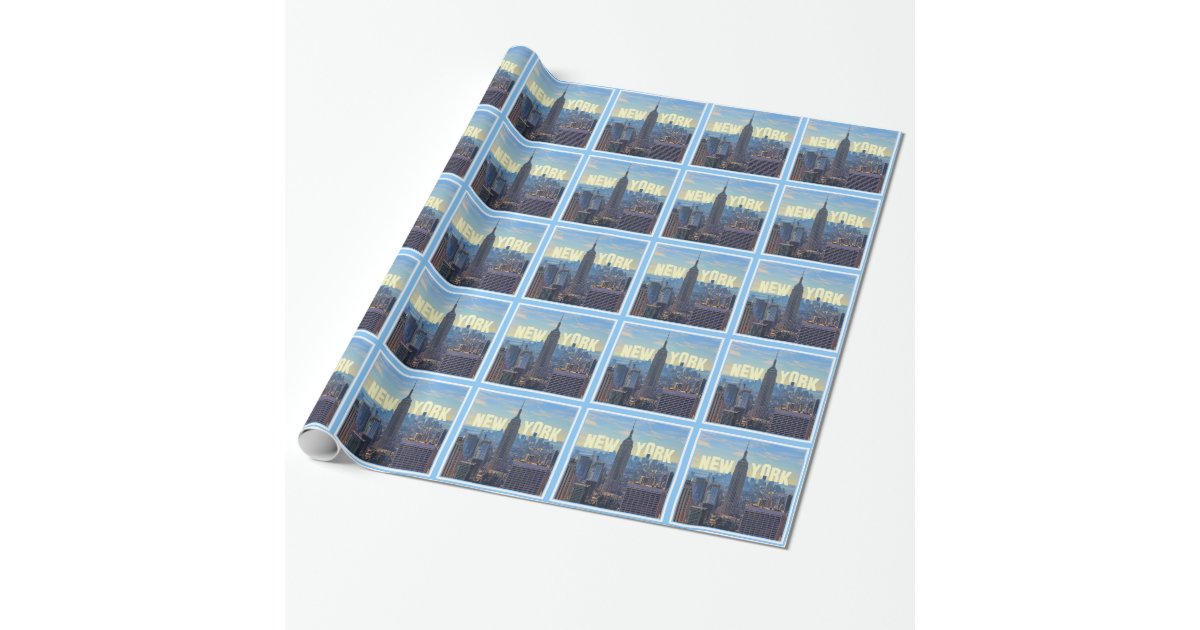 NYC Skyline ESB, World Trade 2C Wrapping Paper | Zazzle