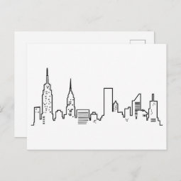 NYC Skyline Postcard | Zazzle