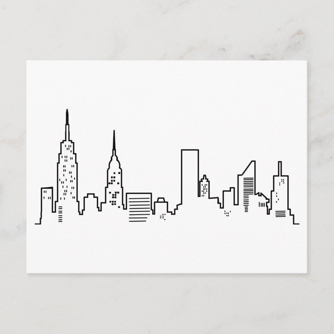 NYC Skyline Postcard | Zazzle