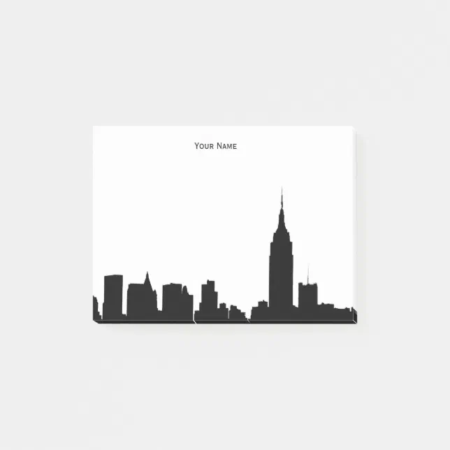 NYC Skyline Silhouette Post-it Notes | Zazzle