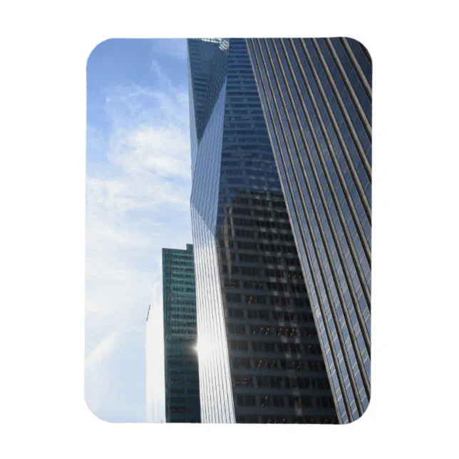NYC Skyscrapers Manhattan Architecture New York Magnet | Zazzle