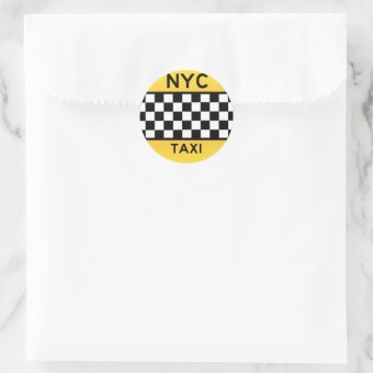 NYC TAXI sticker | Zazzle